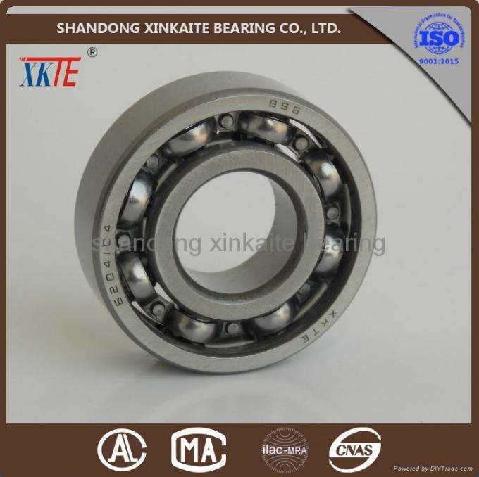 XKTE brand conveyor roller bearing 6204/C3 for mining machine from china bearing manufacture